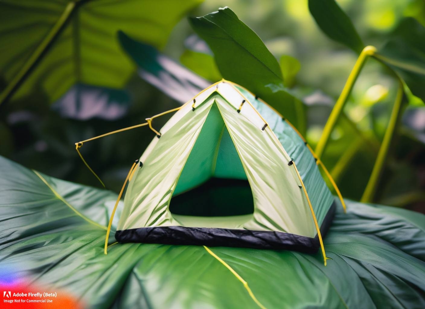 8 Miniature Camping Tent Photos Generated in Adobe Firefly Ai ...