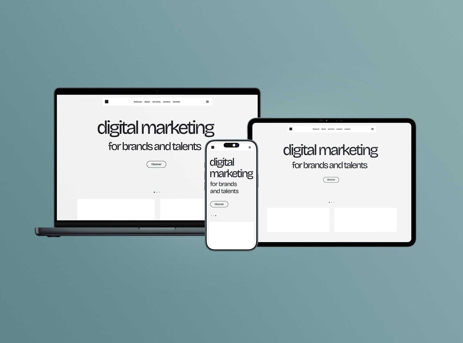 Responsive Website Mockup - Graphics Gaga